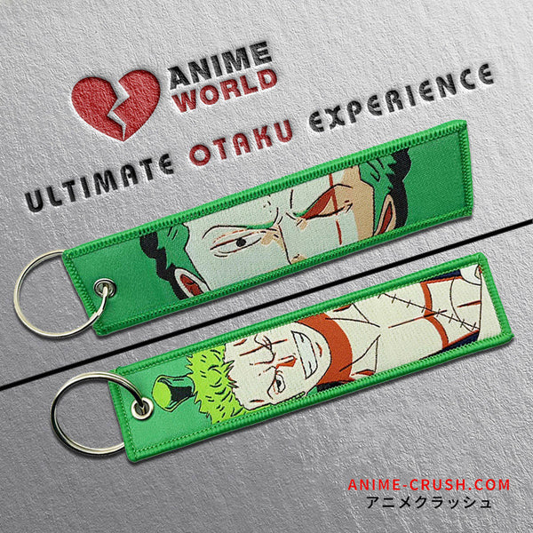 Anime & Manga Embroidered Jet Tag Keychain | Anime Crush