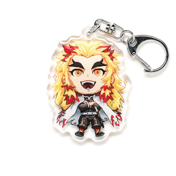 Demon Slayer Kyojuro Rengoku Acrylic Chibi Keychain | Anime Crush