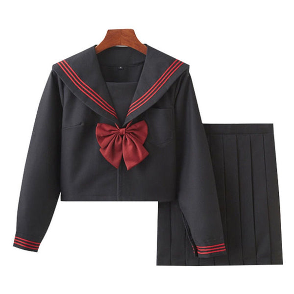 Japanese Sailor School Uniform Set – Sailor Fuku Cosplay Outfit – Anime ...