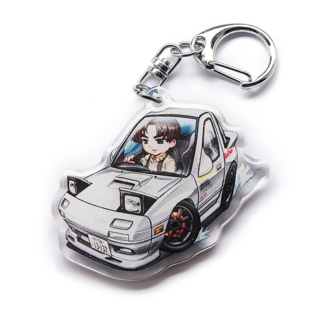 Initial D Ryosuke Takahashi's Mazda RX-7 Acrylic Chibi Keychain | Anime ...
